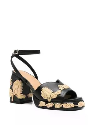 CastaÑer Vasilia Leather Platform Sandals