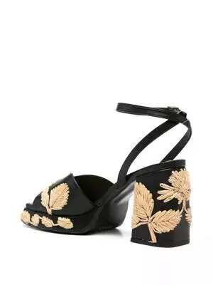 CastaÑer Vasilia Leather Platform Sandals