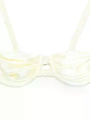 ISA BOULDER Weave Strap Bikini Top - Yellow