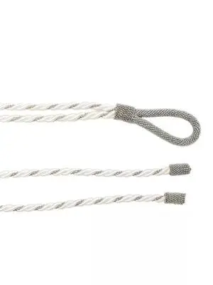 Peserico Braided Embellished Belt