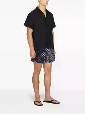 DONDE ESTEBAN Collar-embellished Printed Shirt
