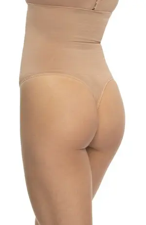Felina Sculpting High Waist Shaper Thong - Suede