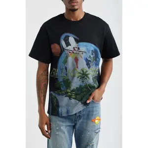 BILLIONAIRE BOYS CLUB Waterfalls Graphic T-shirt - Black