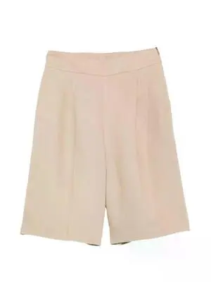 Agnona Pleated Shorts - Neutrals