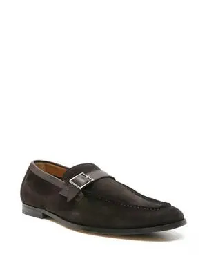 DOUCAL'S Buckle-strap Loafers - Brown