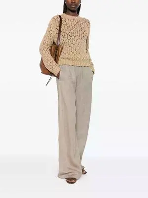 Fabiana Filippi Elastic-waistband Trousers - Neutrals