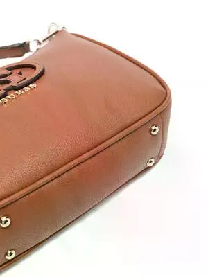 Guess Isola Logo-plaque Shoulder Bag - Brown