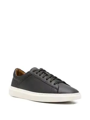 BOSS Low-top Trainers With Woven And Grained Effects - Brown