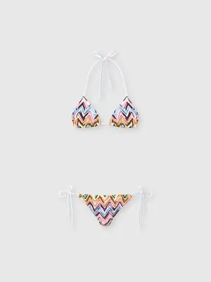 Missoni Stretch Viscose Zig Zag Bikini - Multicoloured