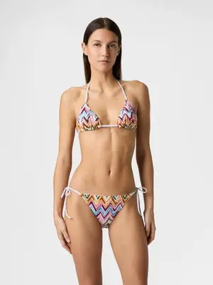 Missoni Stretch Viscose Zig Zag Bikini - Multicoloured