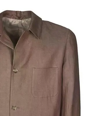 LARDINI Buttoned Pocket Jacket - Brown