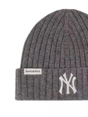SPORTY & RICH Ribbed Cuffed Beanie