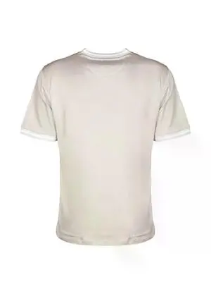 Eleventy Ringer Trim T-shirt - Neutrals