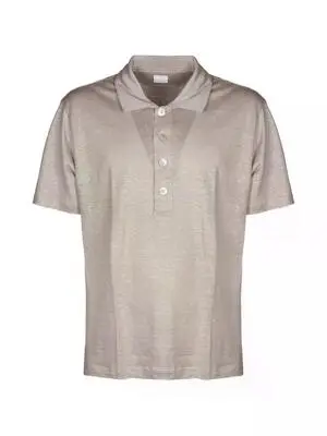 Eleventy Buttoned Polo Shirt - Neutrals