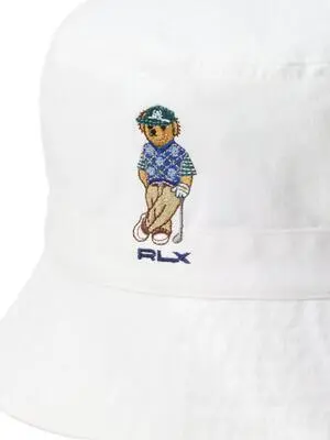 Rlx Ralph Lauren Bear-graphic Bucket Hat