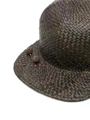 Fabiana Filippi Woven Bead Hat