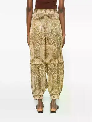 Zimmermann Luna Paisley Print Trousers - Neutrals