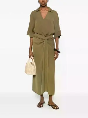 PHILIA LOFT Knot Midi Skirt