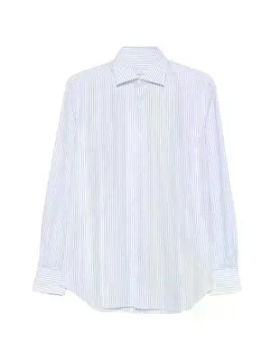 ALESSANDRO GHERARDI Striped Cotton Shirt - White