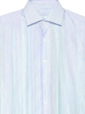 ALESSANDRO GHERARDI Striped Buttoned Shirt - Blue