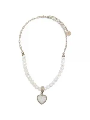 Ermanno Scervino Heart Pendant Necklace - Silver