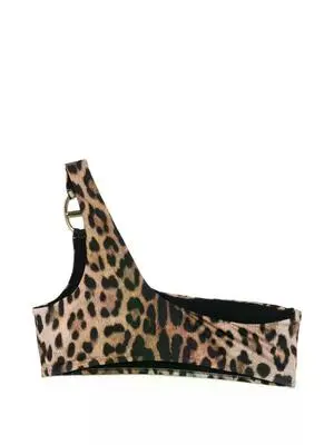 Moschino Leopard-print Bikini Top