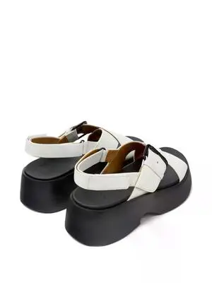 Camper Tasha Leather Sandals - White