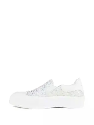 Alexander McQueen Glitter Slip-on Sneakers