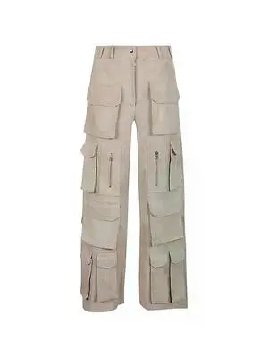 FERMAS Cargo Trousers With Belt Loops - Neutrals