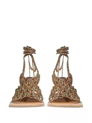 MIISTA Braided Wraparound Sandals
