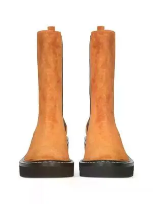 Khaite Suede Chelsea Boots - Brown