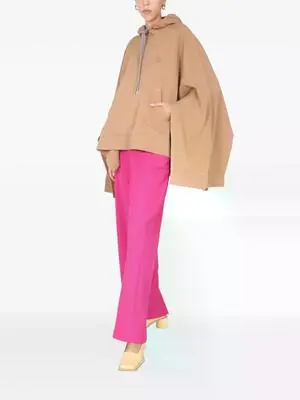 AMBUSH Hooded Poncho With Embroidered Logo - Neutrals