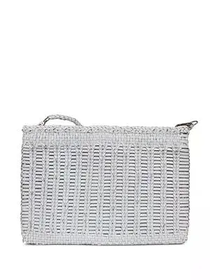 VIPERA Saba Woven Shoulder Bag - White