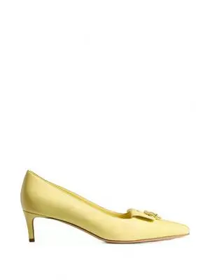 Khaite Celia Buckle Pumps - Yellow