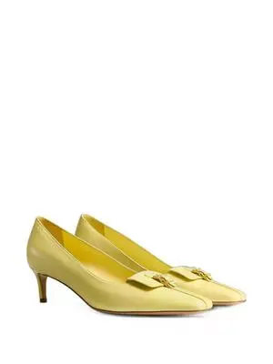 Khaite Celia Buckle Pumps - Yellow