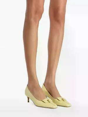 Khaite Celia Buckle Pumps - Yellow