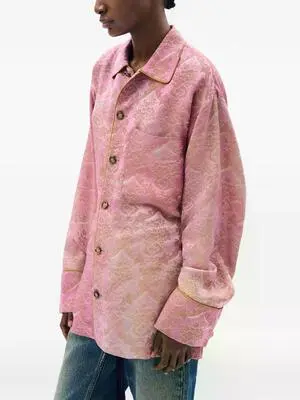ANN DEMEULEMEESTER Coby Damask Jacquard Shirt