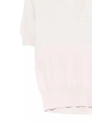 DANIELE FIESOLI V-neck Collared Top - Pink