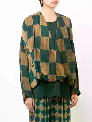 UMA WANG Klarke Cropped Jacket - Brown