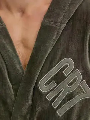CR7 CRISTIANO RONALDO Hooded Belted Robe