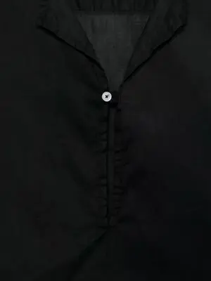 PAURA Euclide Buttoned Long-sleeve Shirt - Black