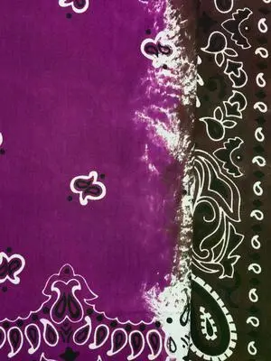 Destin Paisley Scarf - Purple