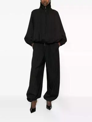 THE FRANKIE SHOP Pinstripe Trousers - Black