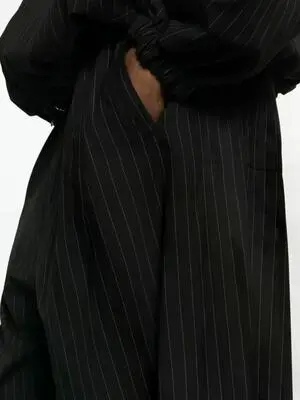 THE FRANKIE SHOP Pinstripe Trousers - Black
