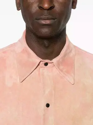 SALVATORE SANTORO Button Suede Shirt