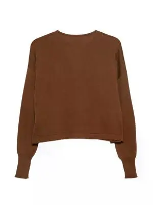 MA'RY'YA Buttoned Cardigan - Brown