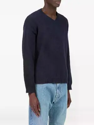 MAISON MARGIELA V-neck Stitched Sweater