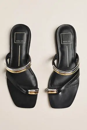 Dolce Vita Tara Toe Loop Sandals - Black