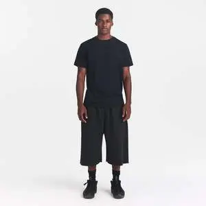 SKIMS Relaxed Cropped Crewneck | Black | | Heavyweight Cotton - Obsidian