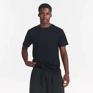 SKIMS Relaxed Cropped Crewneck | Black | | Heavyweight Cotton - Obsidian